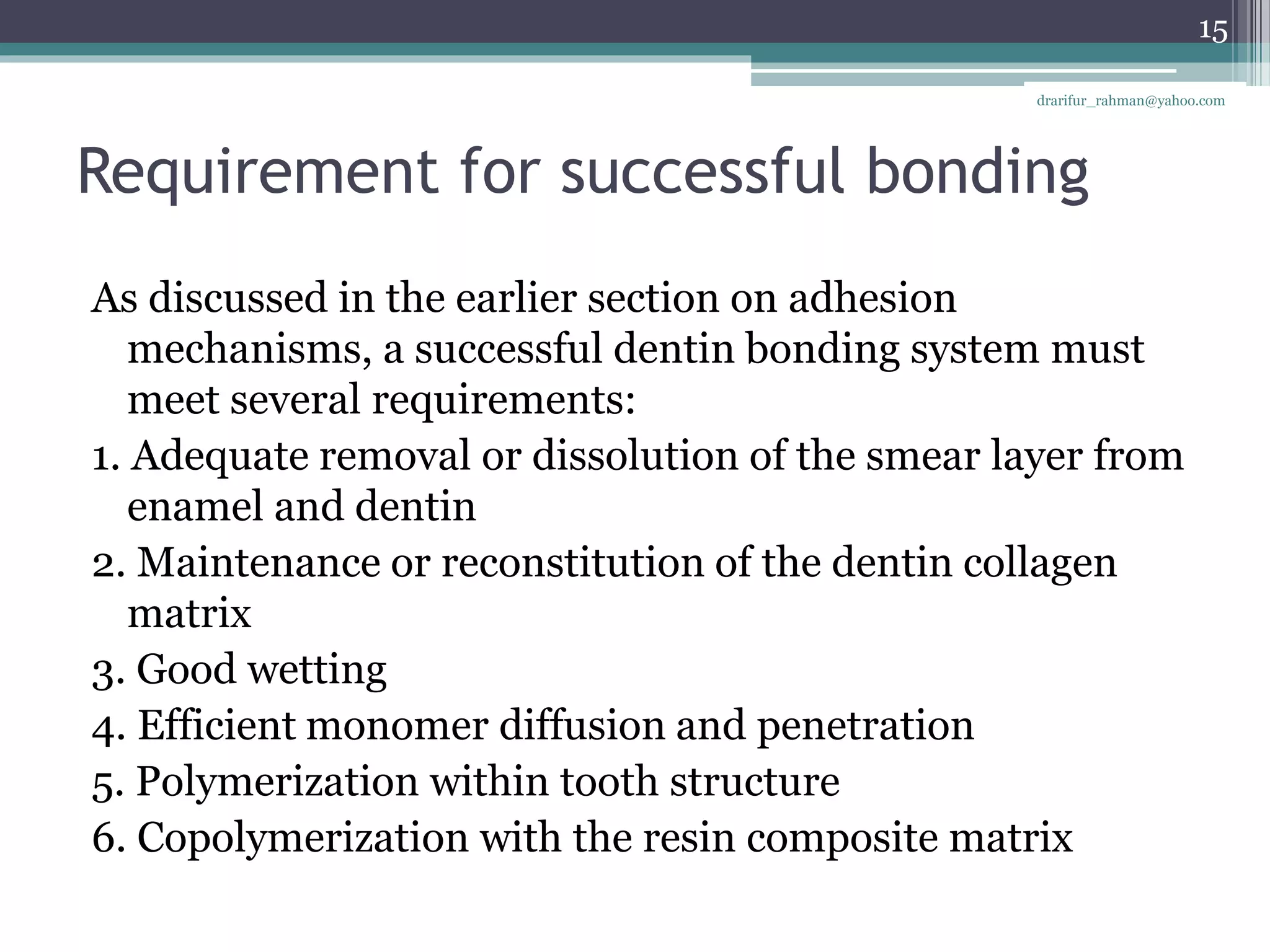 Bonding and bonding agents | PPSX
