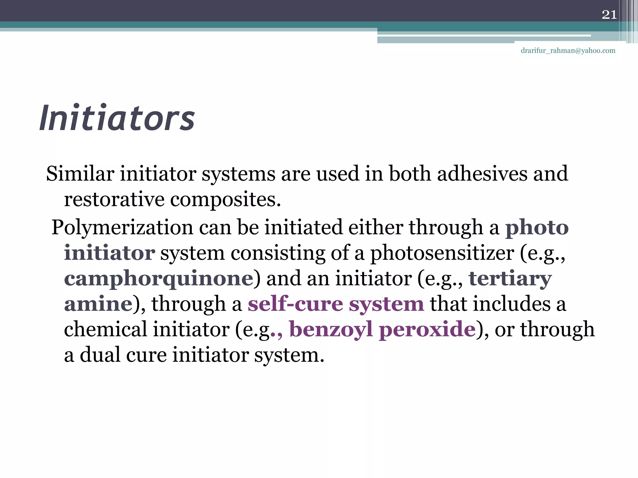 Bonding and bonding agents | PPSX