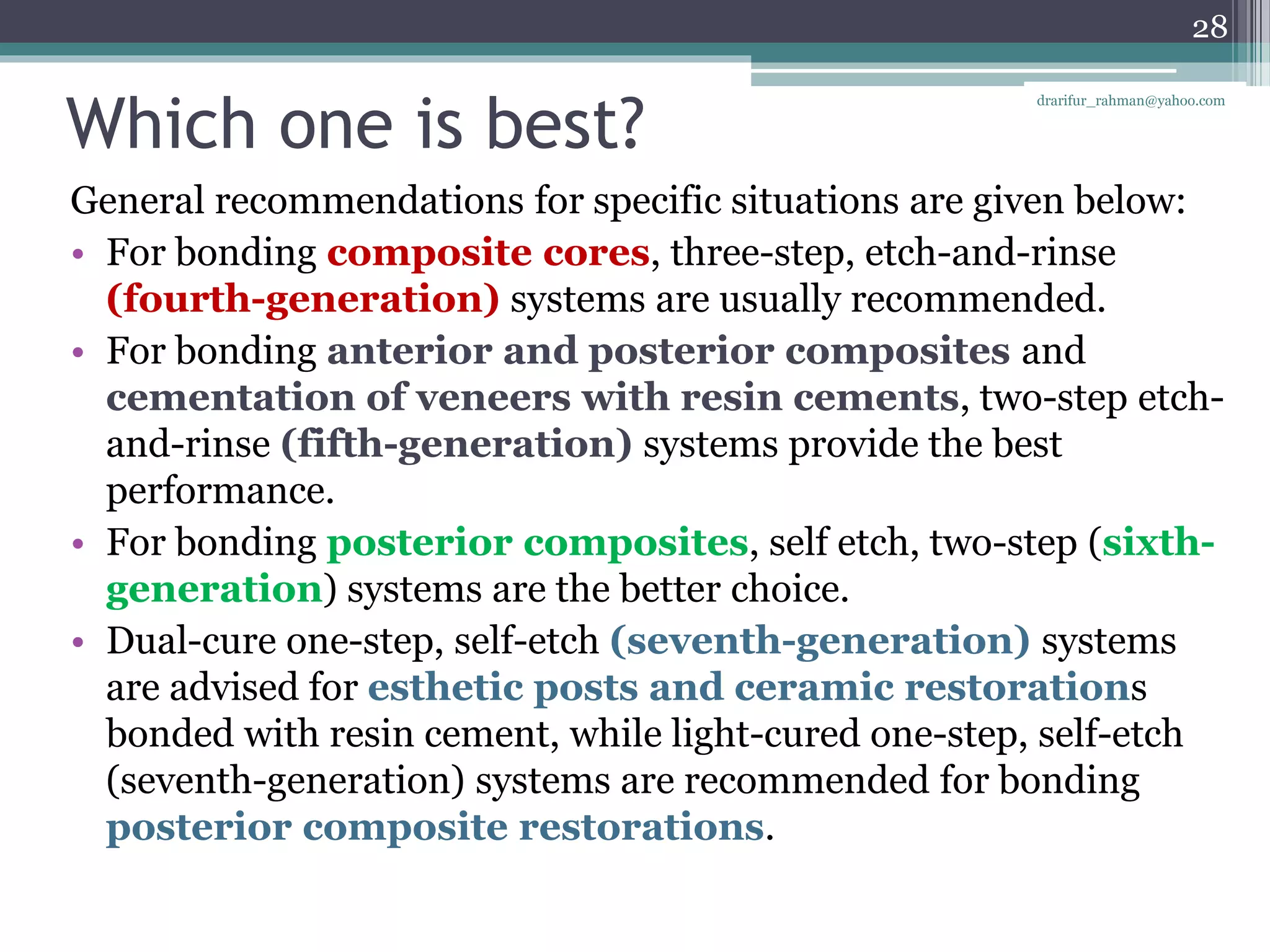 Bonding and bonding agents | PPSX