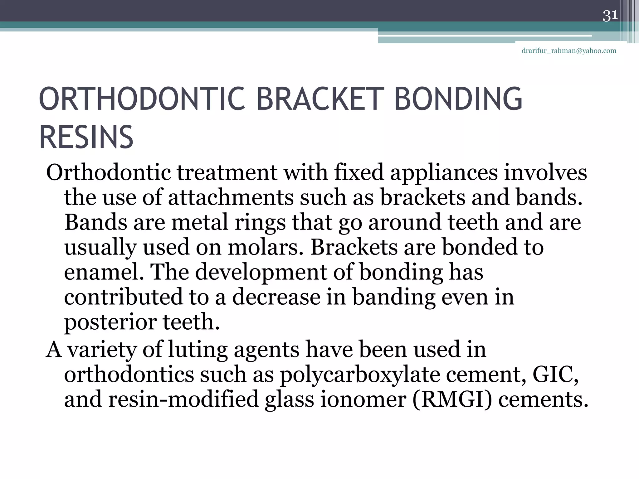 Bonding and bonding agents | PPSX