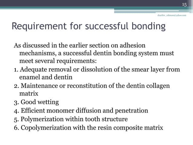 Bonding and bonding agents | PPSX