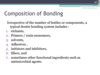 Bonding and bonding agents | PPSX