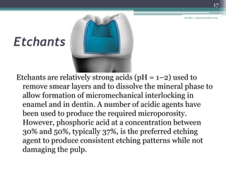 Bonding and bonding agents | PPSX