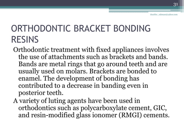 Bonding and bonding agents | PPSX