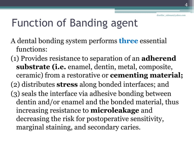 Bonding and bonding agents | PPSX