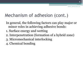 Bonding and bonding agents | PPSX