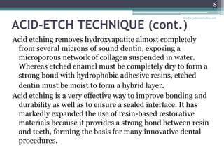 Bonding and bonding agents | PPSX