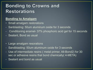 Bonding and debonding in orthodontics | PPTX