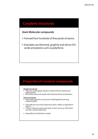 Bonding and structure powerpoint | PDF