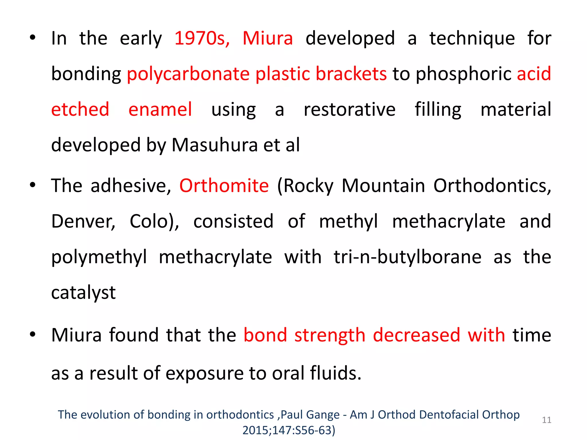 Bonding in Orthodontics | PPTX