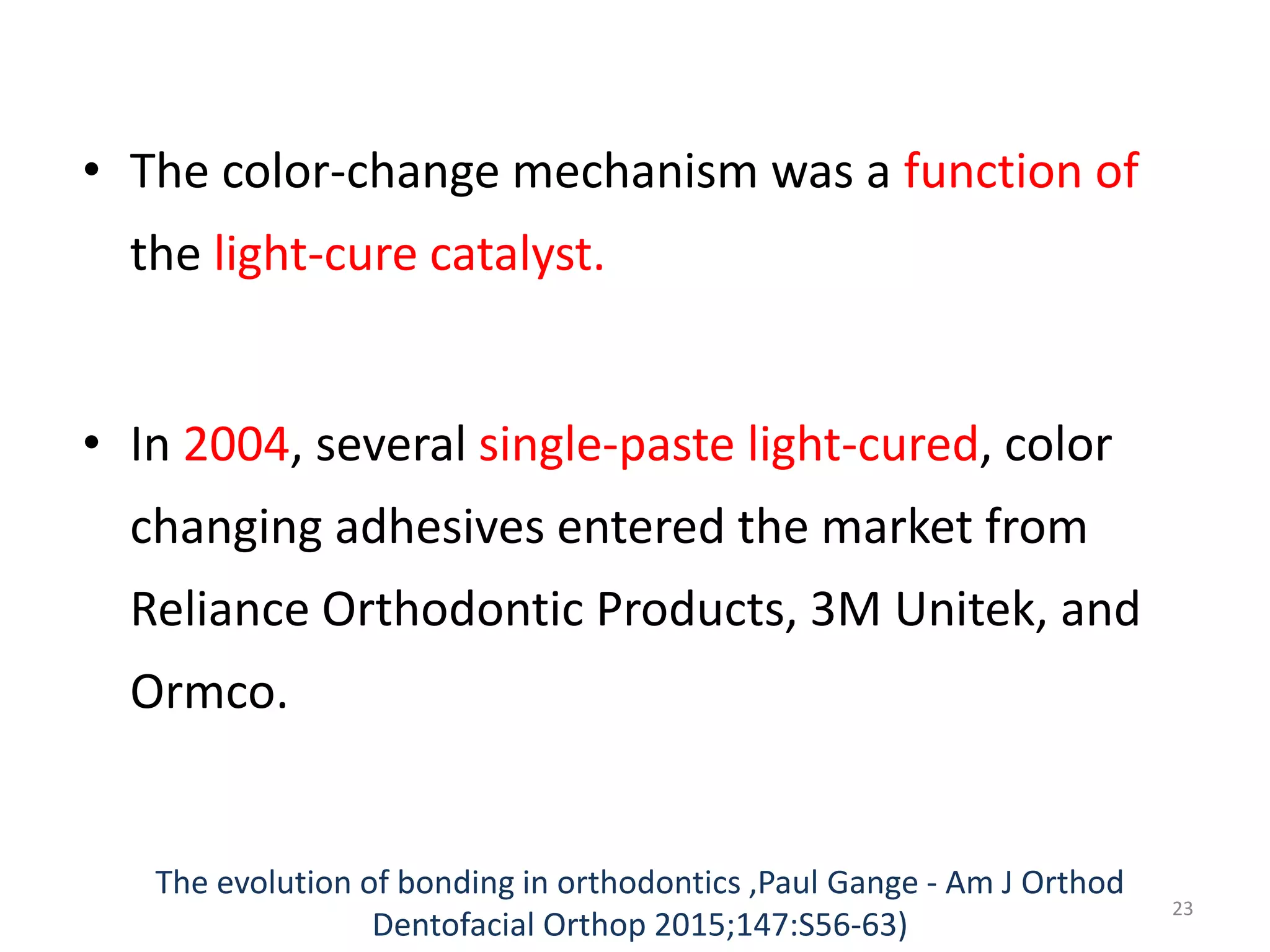 Bonding in Orthodontics | PPTX