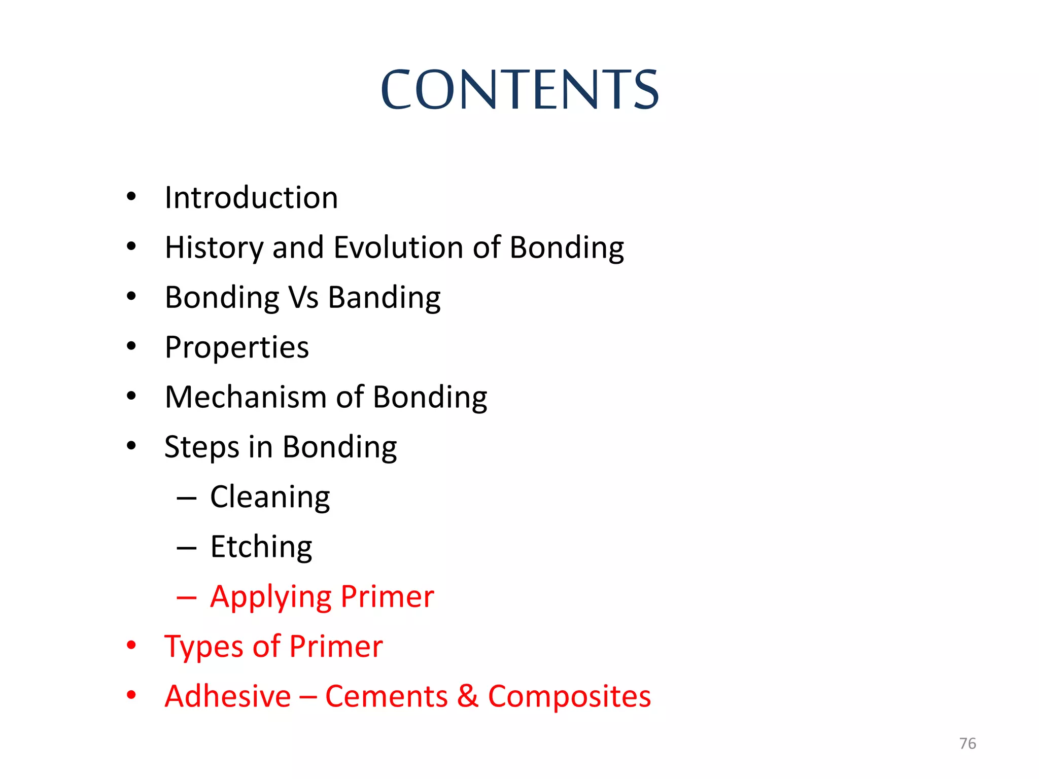 Bonding in Orthodontics | PPTX