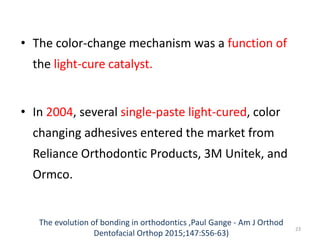 Bonding in Orthodontics | PPTX