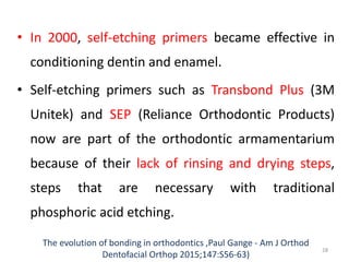 Bonding in Orthodontics | PPTX