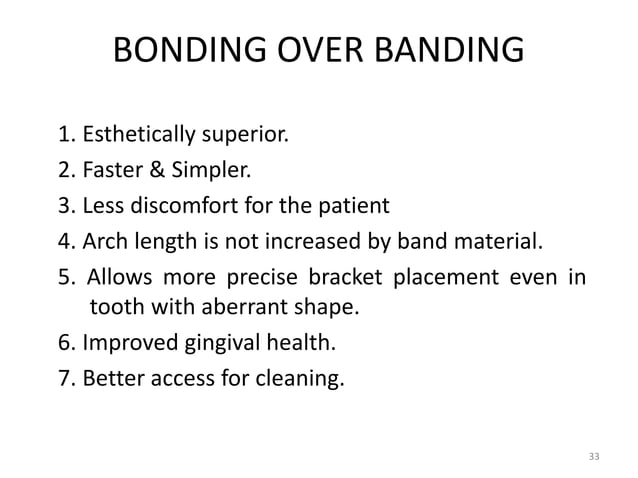 Bonding in Orthodontics | PPTX | Dental Health | Diseases and Conditions
