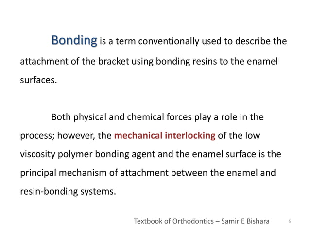 Bonding in Orthodontics | PPTX | Dental Health | Diseases and Conditions