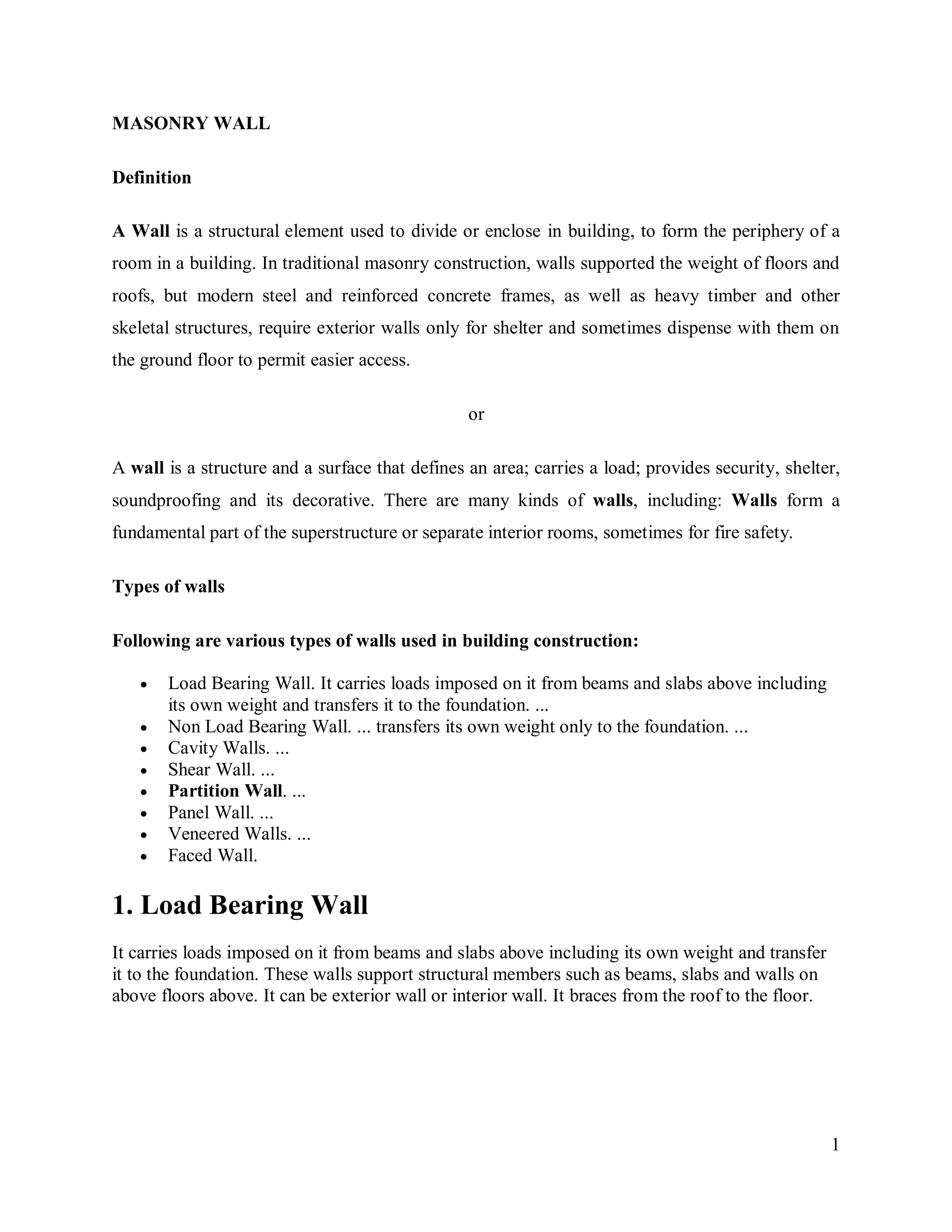 Bonding in brickwork (1) | PDF