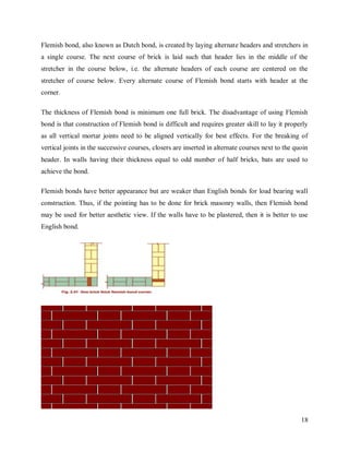 Bonding in brickwork (1) | PDF