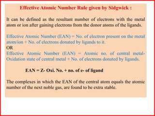 Bonding in coordination compound(werners theory) | PPTX