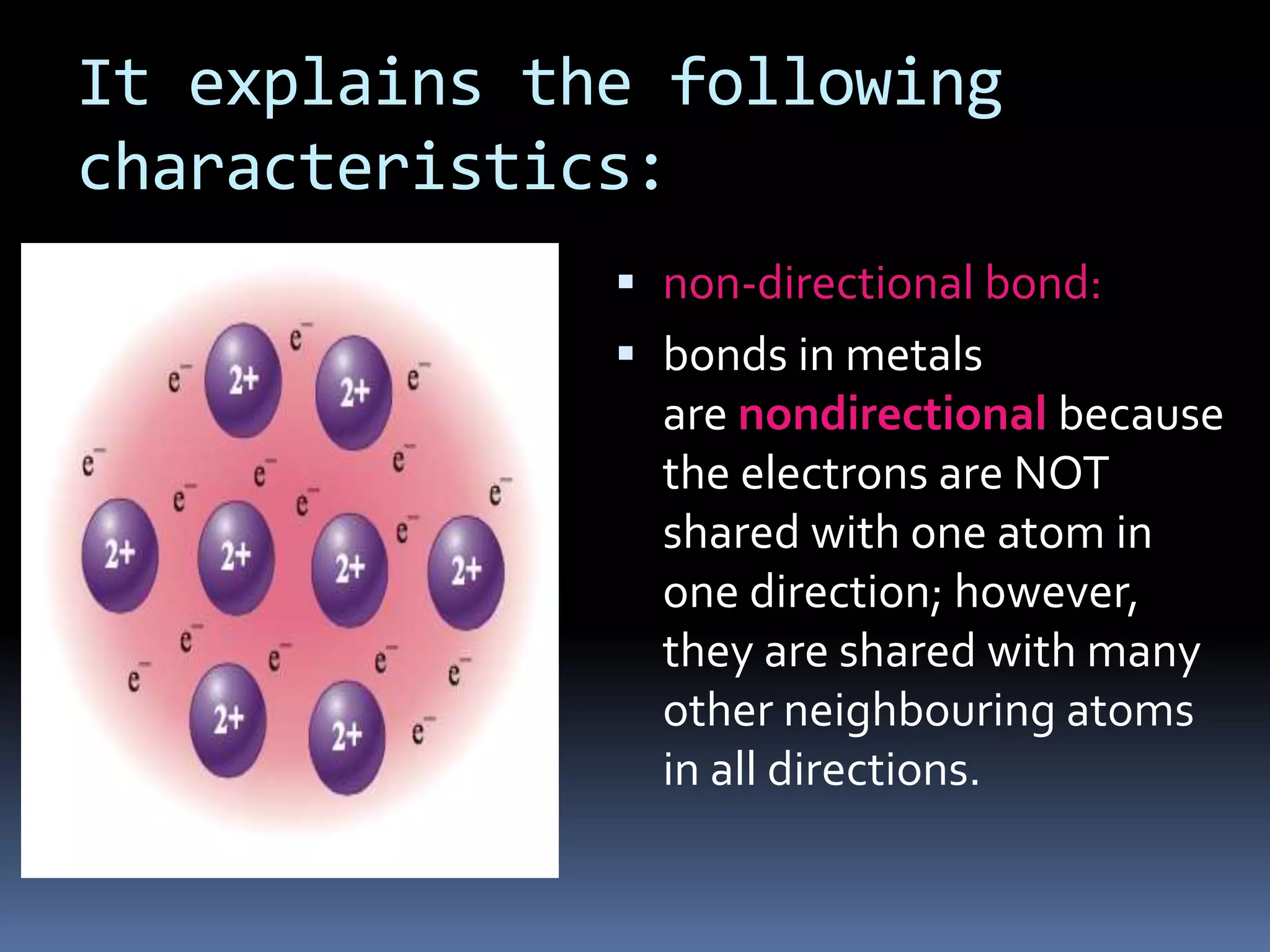 Bonding in metals | PPTX