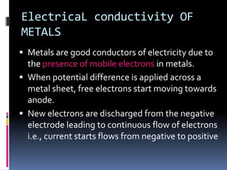 Bonding in metals | PPTX
