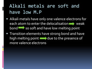 Bonding in metals | PPTX