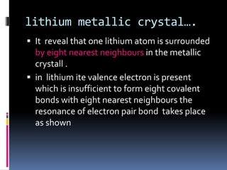 Bonding in metals | PPTX