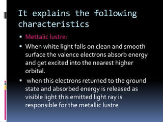 Bonding in metals | PPTX