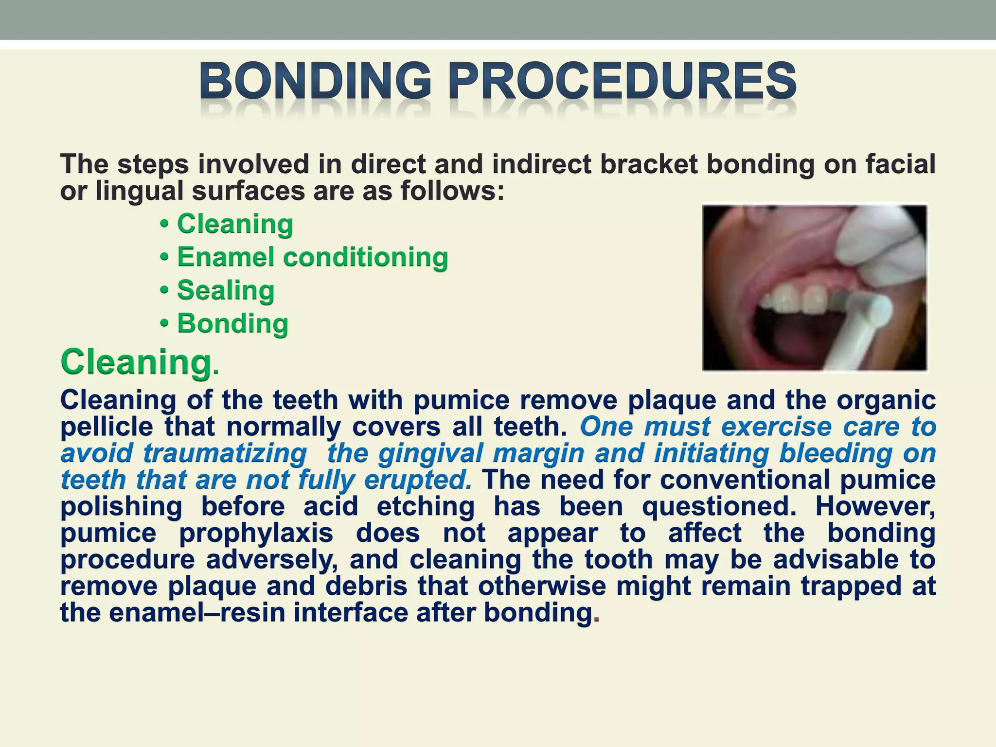 Bonding in orthodontics | PPTX