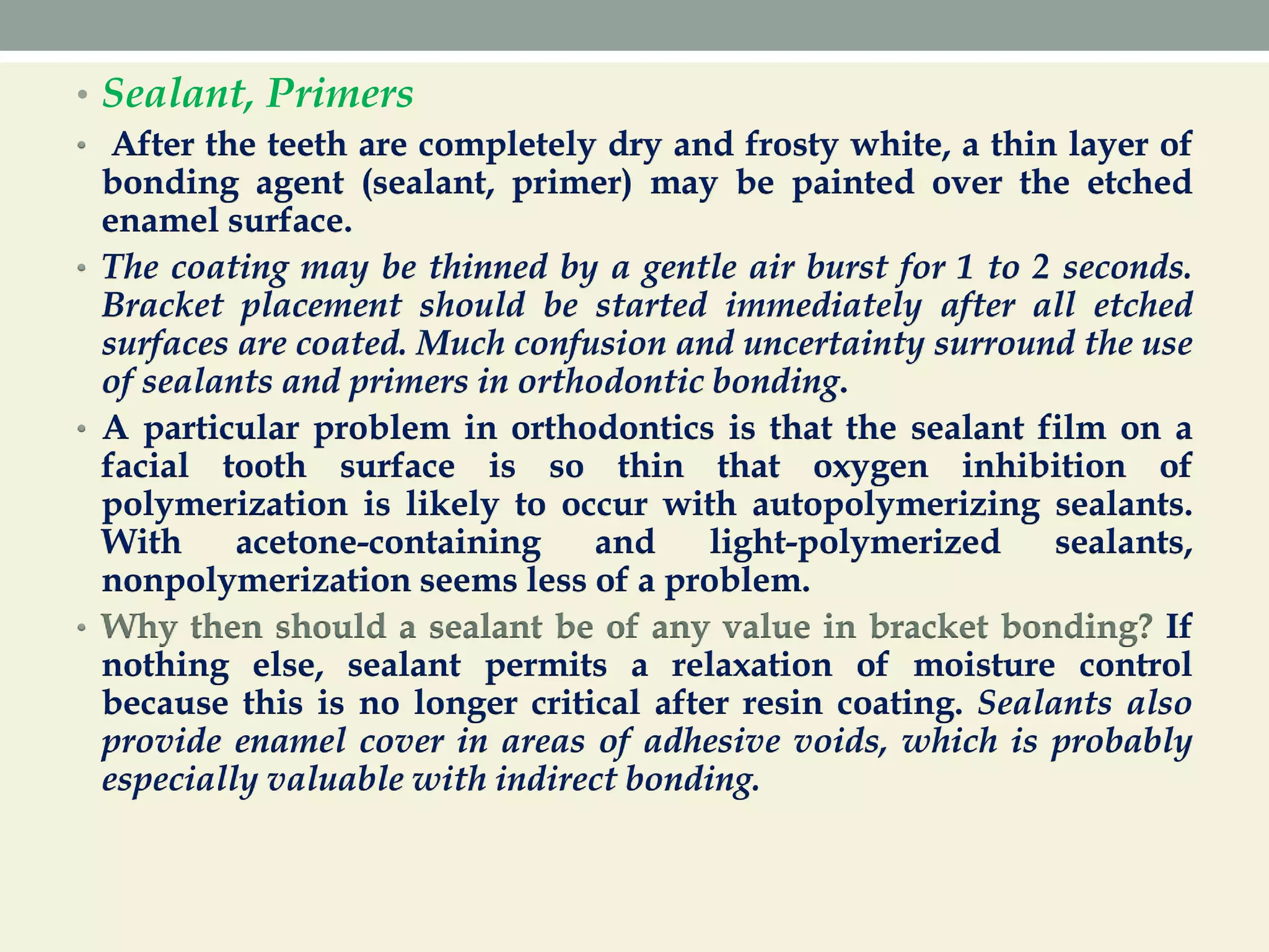 Bonding in orthodontics | PPTX