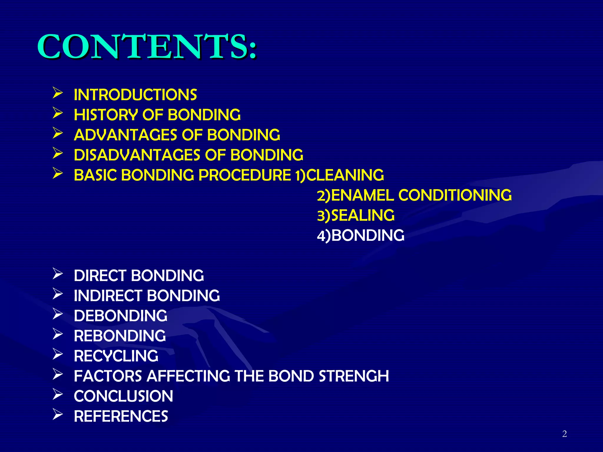 Bonding in orthodontics | PPT