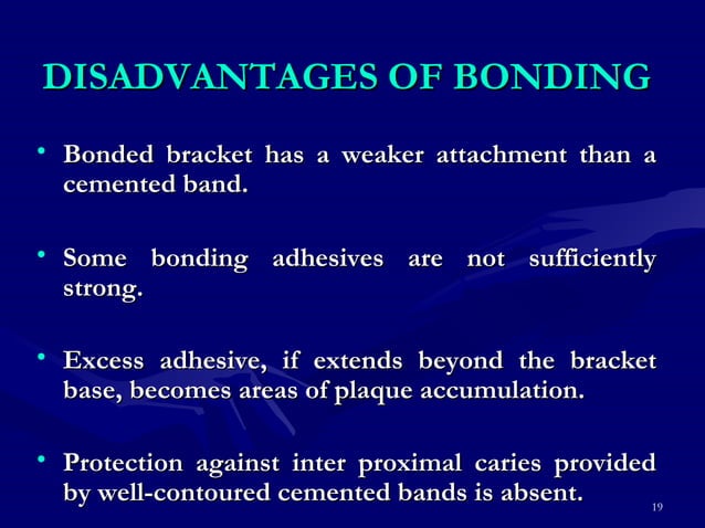 Bonding in orthodontics | PPT