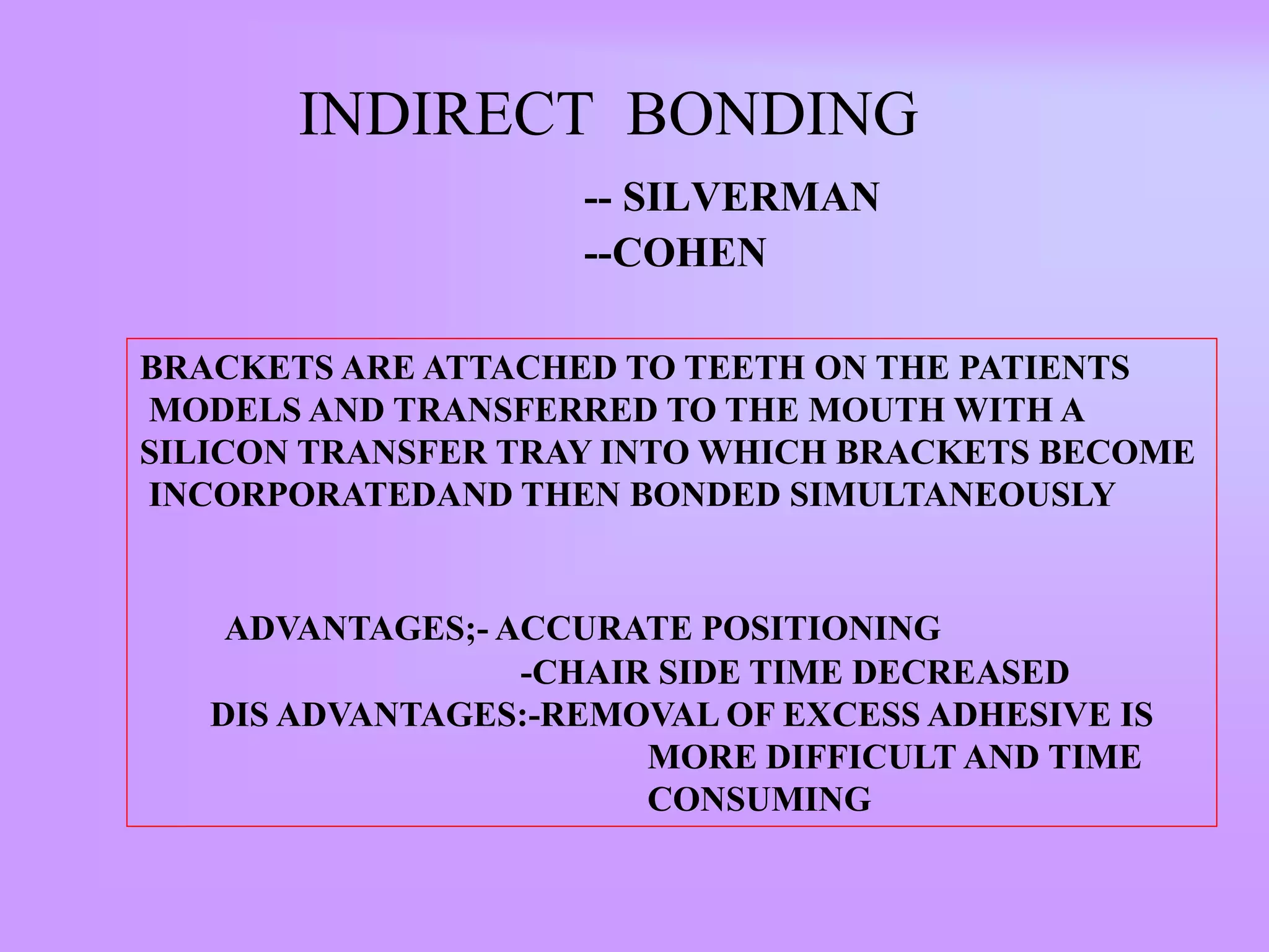 Bonding in orthodontics | PPT