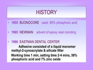 Bonding in orthodontics | PPT