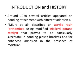 Bonding in orthodontics | PPTX