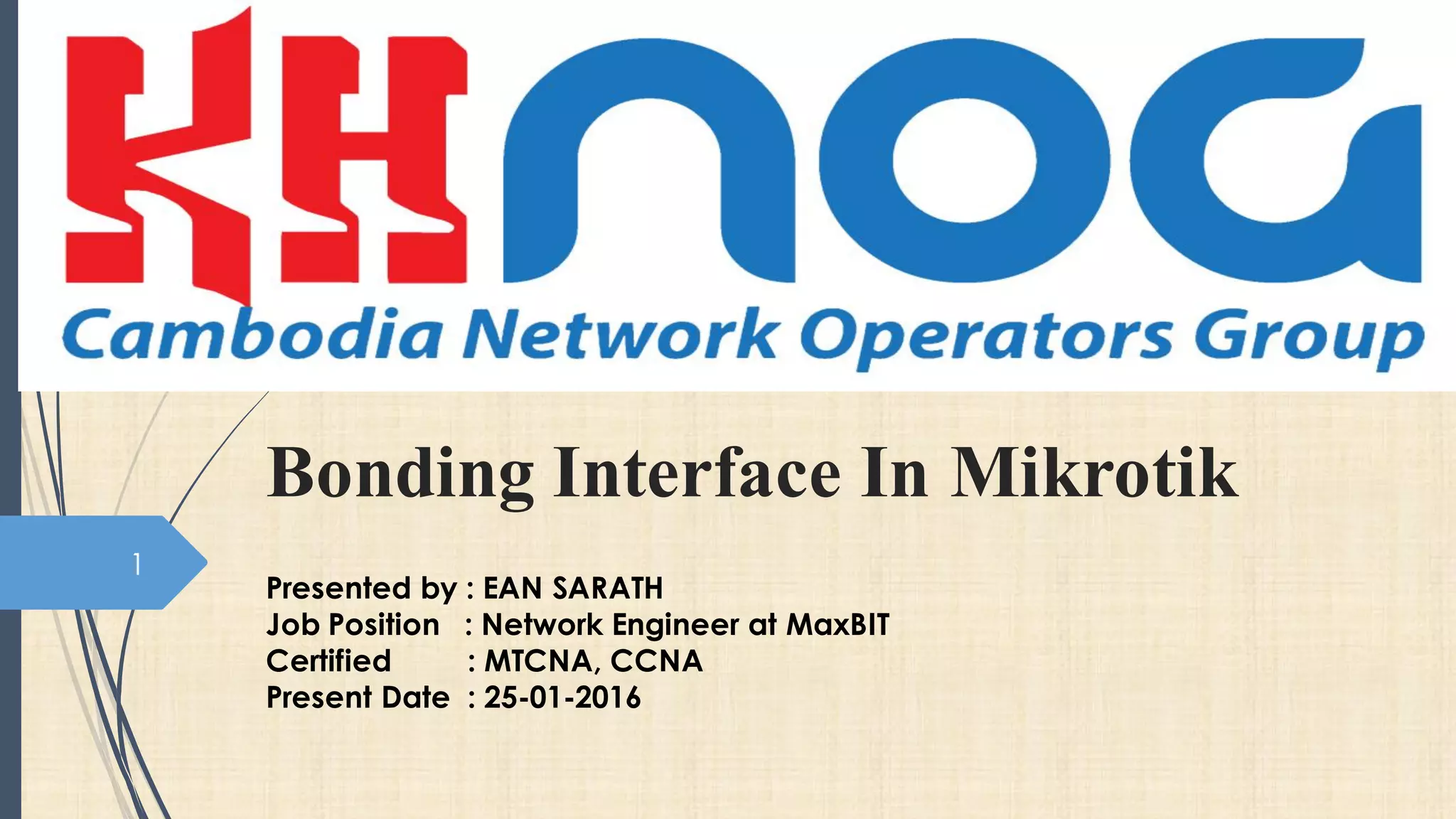 Bonding Interface in MikroTik | PDF