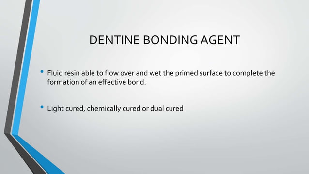 Presentation on Bonding Of Resin Based Materials | PPT