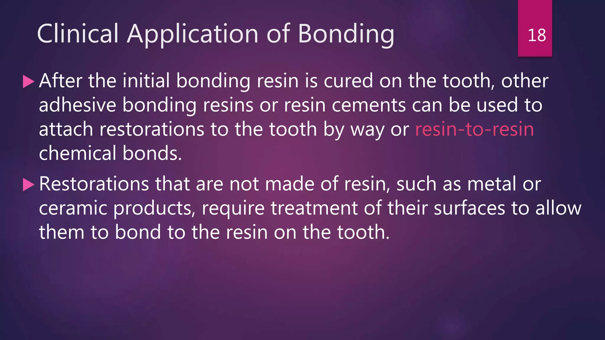 Bonding Systems, Part 2 | PPTX | Dental Health | Diseases and Conditions