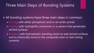 Bonding Systems, Part 2 | PPTX | Dental Health | Diseases and Conditions