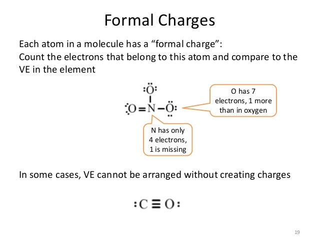 Formal Charges Chemical Bonding