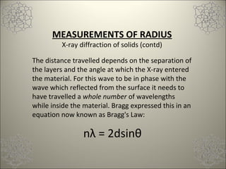 Bond length and measurements of radius | PPT