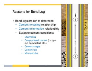 Bond log theory and interpretation | PDF
