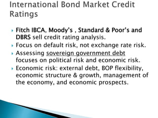 Bond market ppt | PPTX