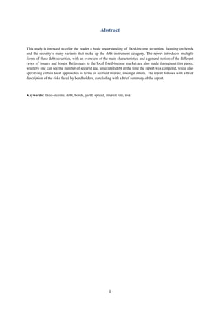 Introduction to Bond Market Analysis for beginners | PDF