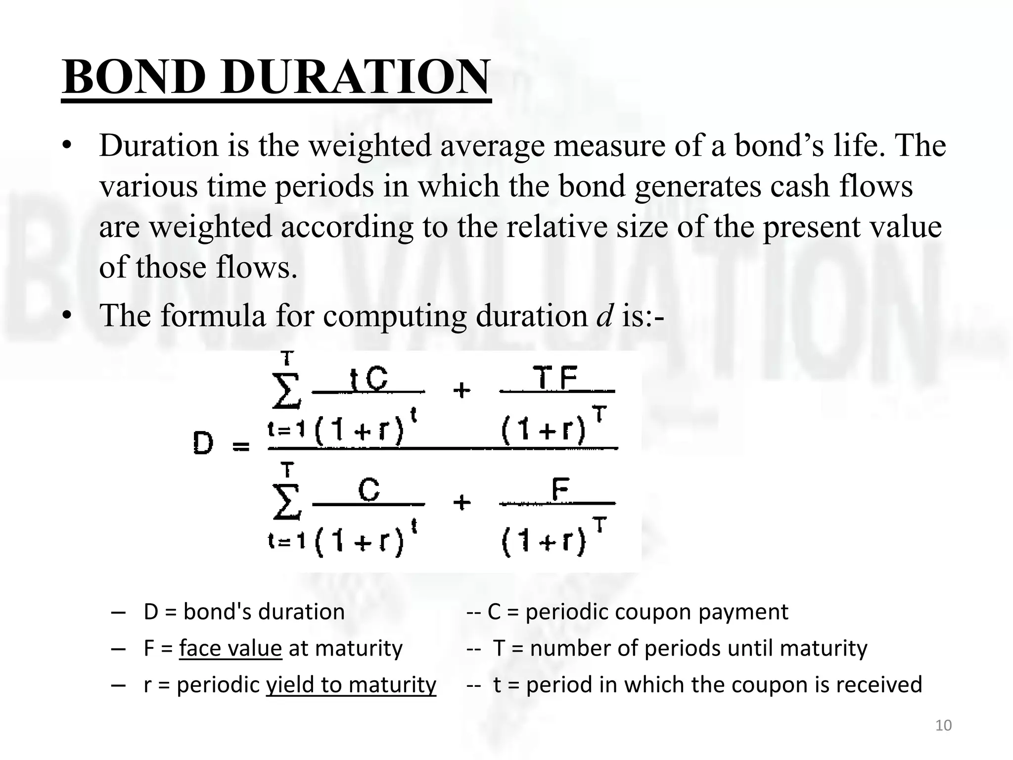 Bond Pricing Theorem Pptx