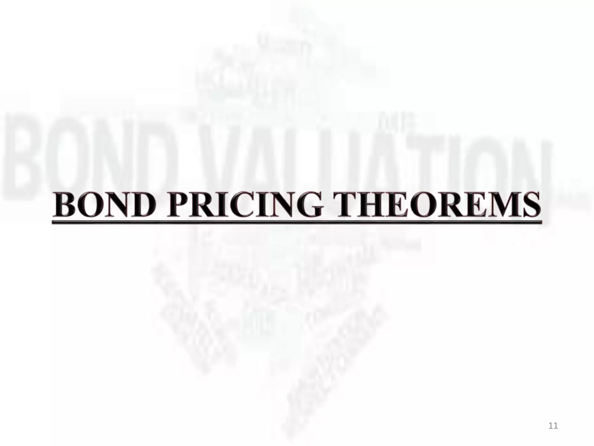 Bond Pricing Theorem Pptx