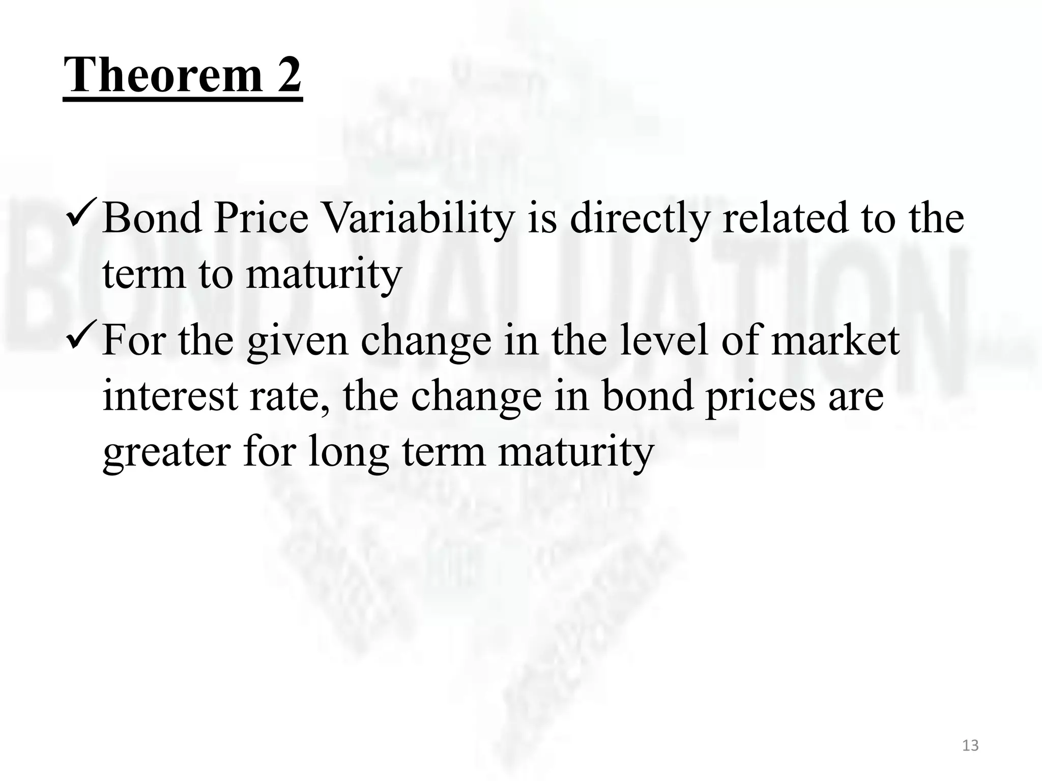 Bond Pricing Theorem | PPTX