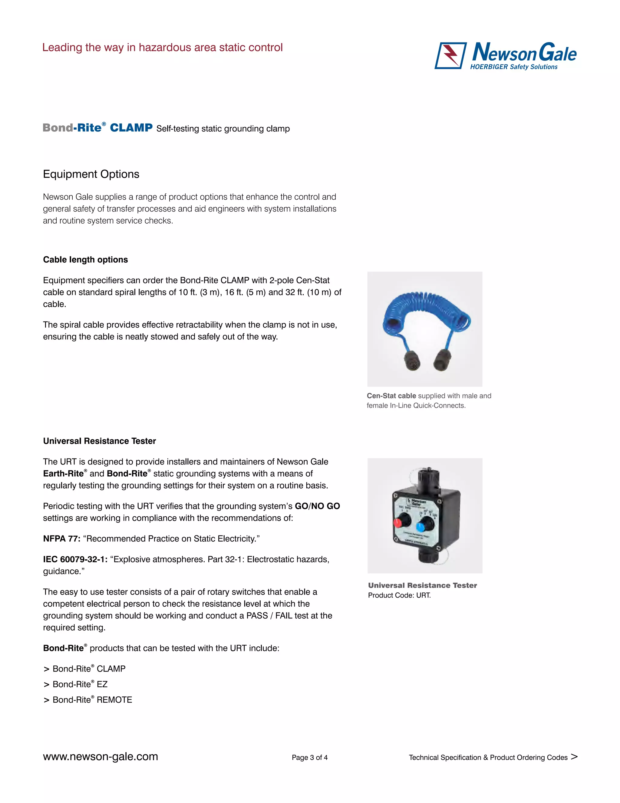 Newson Gale Bond Rite Clamp | PDF