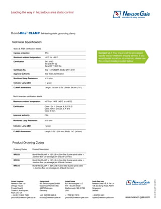 Newson Gale Bond Rite Clamp | PDF