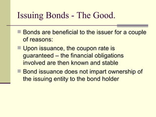 Bonds Defined and Catagorized | PPT